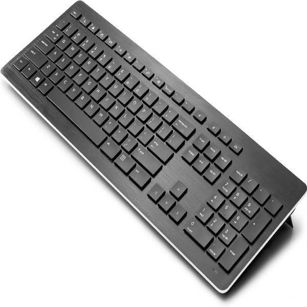 HP Wireless Premium Keyboard, Full-size (100%), Wireless, RF Wireless ...