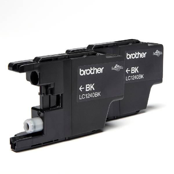 Brother LC-1240BKBP2DR Ink cartridge black twin pack, 2x600 pages ISO ...