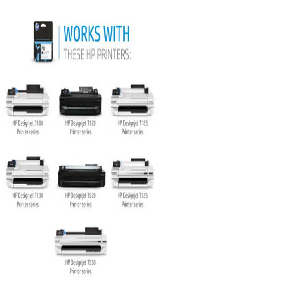 HP C1Q10A/711 Printhead + Ink cartridge Bk,C,M,Y 48ml Pack=4 for HP ...