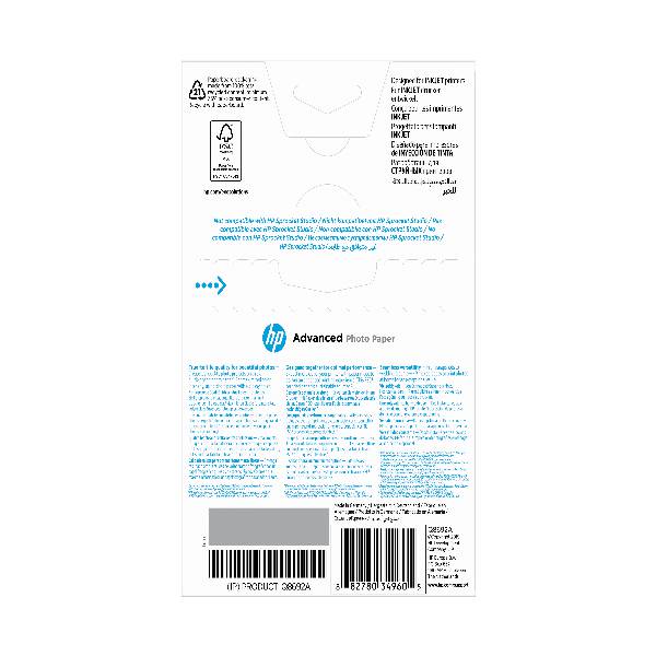 HP Q8692A High-glossy-photopaper 100 sheet 10x15 cm 250g/m² for InkJet