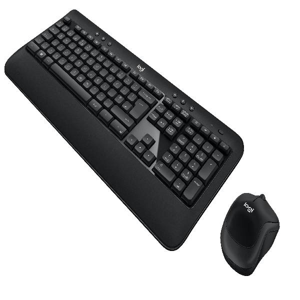 Logitech ADVANCED Combo Wireless Keyboard and Mouse, Full-size (100% ...