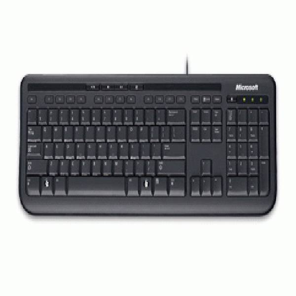 Microsoft Wired Keyboard 600, Black, Wired, USB, QWERTY, Black