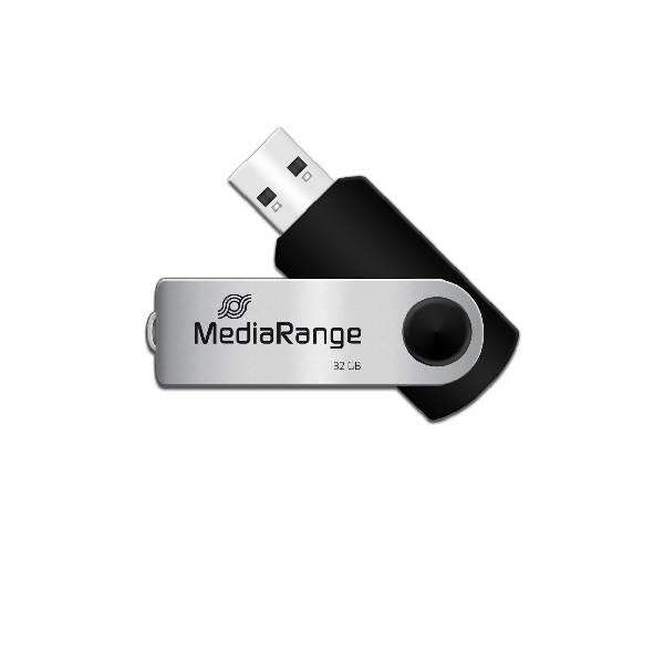 MediaRange MR911, 32 GB, USB Type-A / Micro-USB, 2.0, 13 MB/s, Swivel ...