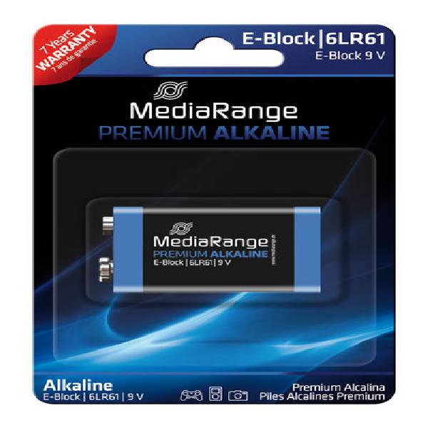 MediaRange MRBAT107, Single-use battery, Alkaline, 9 V, 1 pc(s), Black ...