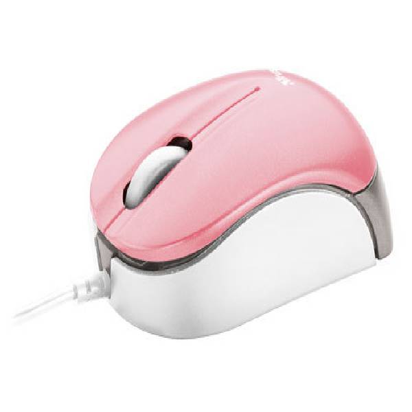 Trust Micro Mouse - Pink, Optical, USB Type-A, Pink