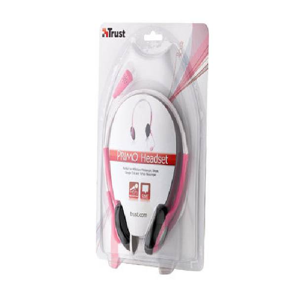 Trust Primo, Wired, Gaming, 110 g, Headset, Pink